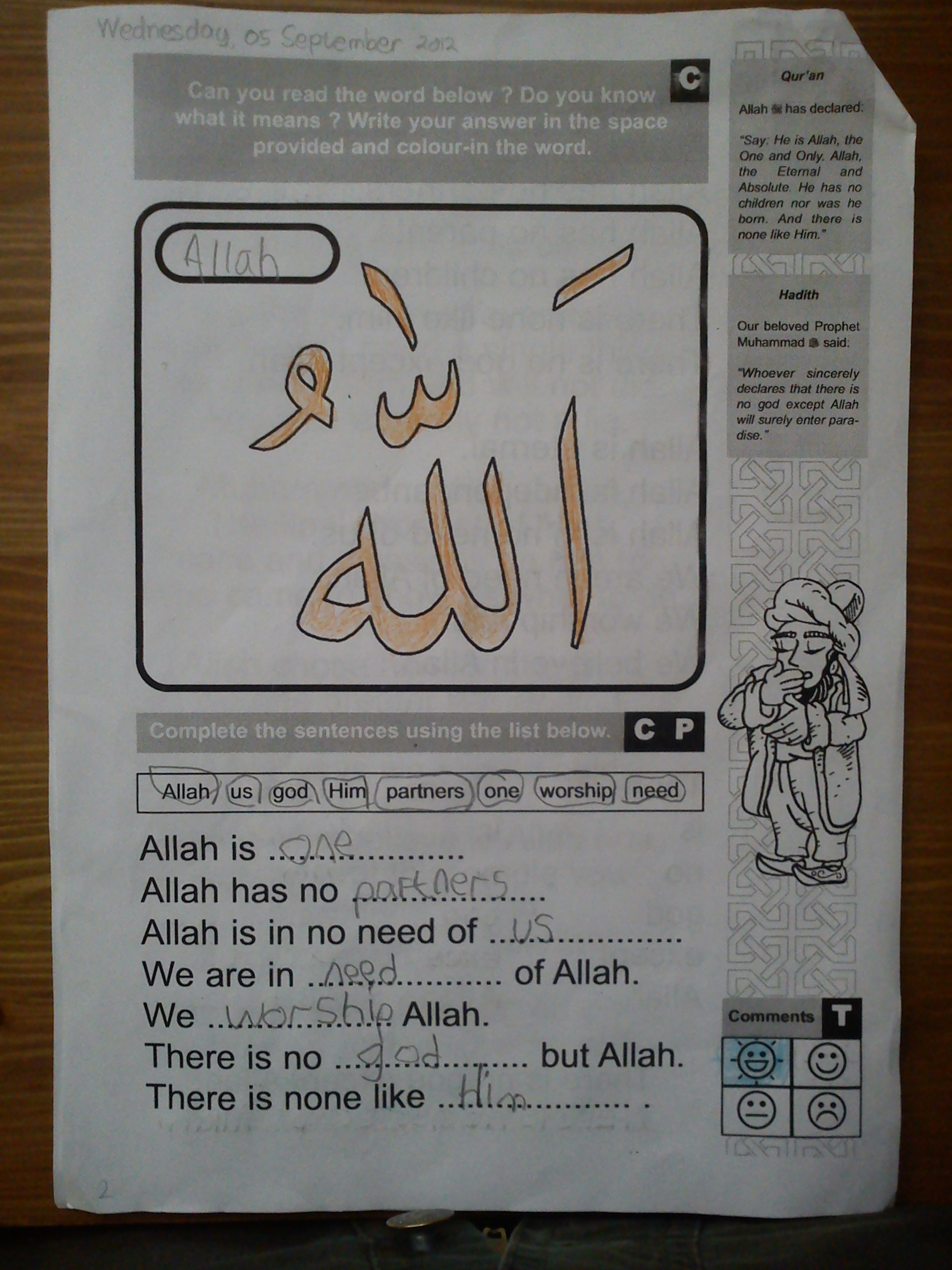 September 2012 The Islamic Home Education Resources